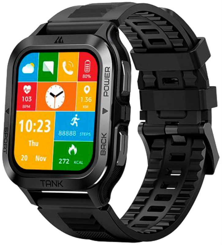 SMARTWATCH TANK M2 BLACK KOSPET - KOSPET SMART FITNESS WATCH - Megatone