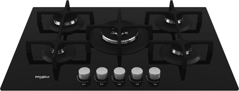 ANAFE A GAS GOA7523 5H 73CM NG WHIRLPOOL - WHIRLPOOL ANAFES - Megatone