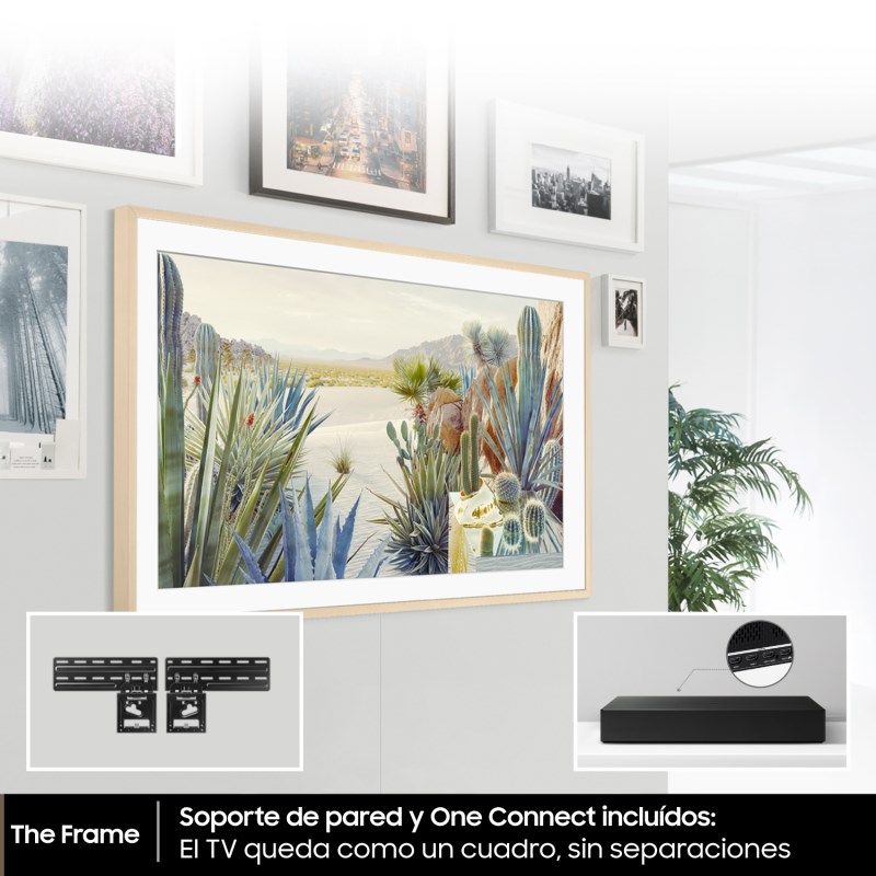 Smart Tv SAMSUNG 65 Pulgadas QLED 4K Ultra HD Con Marco Nogal - SAMSUNG ...