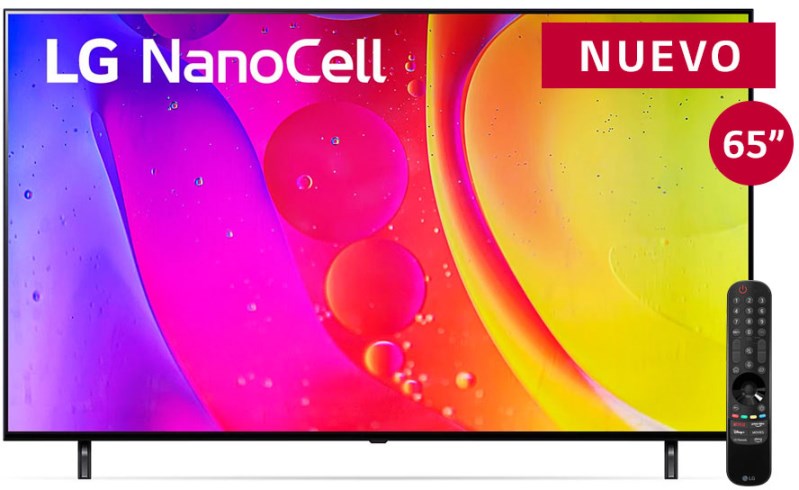 Smart Tv 65 Pulgadas 4K Ultra HD LG 65NANO80SQA - LG TV LED 60P SMART ...