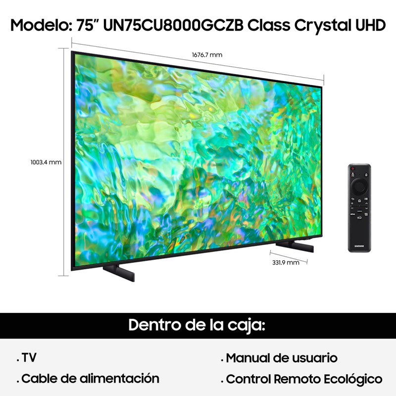 Smart Tv 75 Pulgadas 4K Ultra HD SAMSUNG CU8000 - SAMSUNG TV LED 60P ...