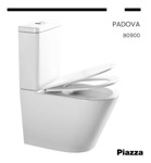 Inodoro Largo Padova Piazza C/ Deposito & Válvula B0900 - PIAZZA ...