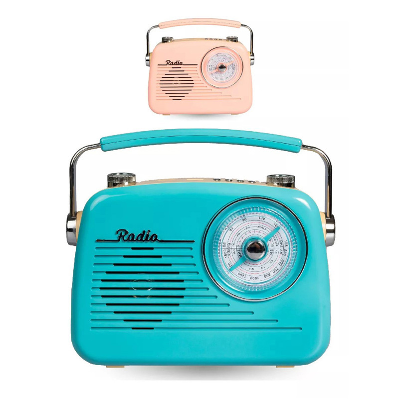 Radio Portátil Bluetooth Vintage Retro Usb Aux Recargable - SUONO ...