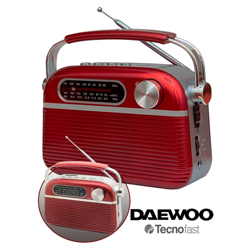 Radio Daewoo Retro Madera DI-RH221BR Bluetooth USB Vintage - DAEWOO ...