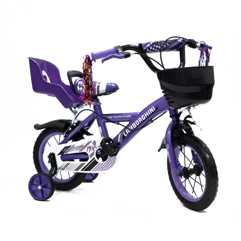 Bicicleta Infantil Lamborghini Rodado 12 Violeta - LAMBORGHINI ...