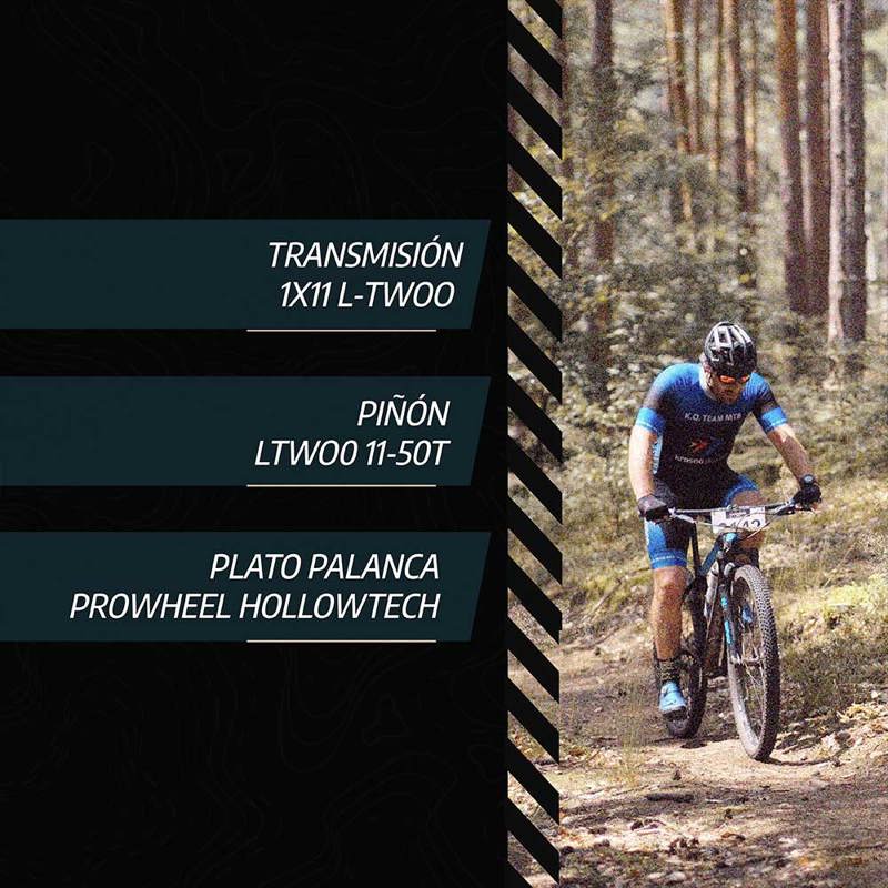 Bicicleta Mtb Overtech Peregrine GT R29 Aluminio 11 Velocidades, Color Petroleo/Negro, S ...