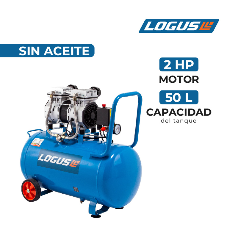 Compresor Odontologico 50 Lts 1500w Silencioso Sin Aceite - LOGUS ...