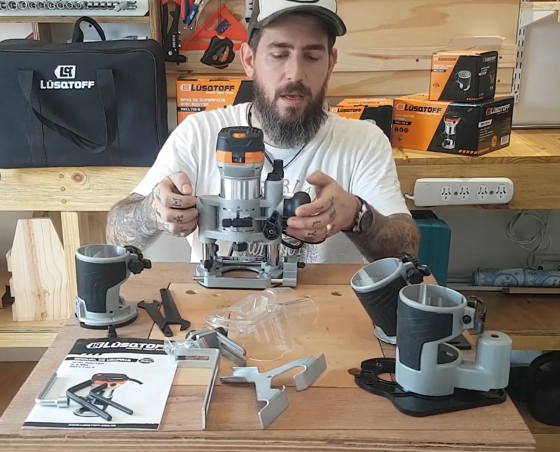 Fresadora Recortadora Lusqtoff 710w 4 Bases Router 30000rpm - LUSQTOFF ...