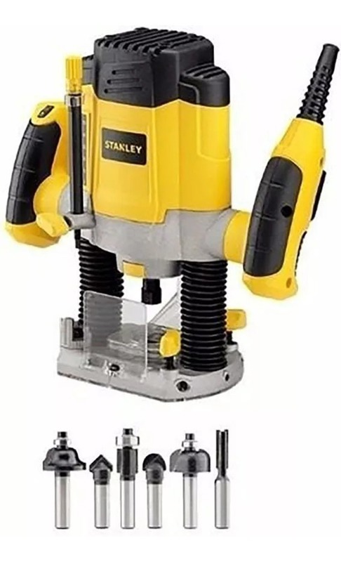 Fresadora Rebajador Router Stanley + 6 Fresas 1200w 1/3 hp - STANLEY ...