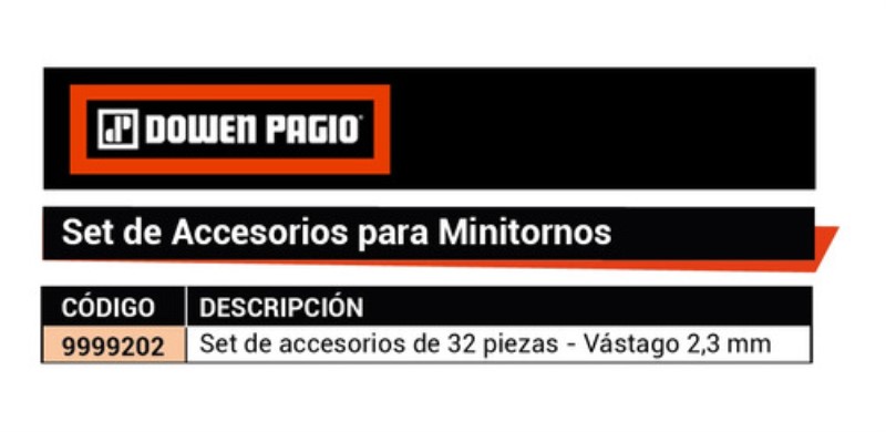 Set Accesorios Minitorno 32 Pcs Dowen Pagio 9999202 - DOWEN PAGIO ...