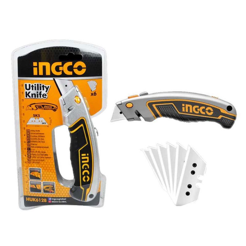 CUTTER HOJA TRAPEZOIDAL 61X19MM PROF. 6 HOJAS INGCO HUK6128 - INGCO ...