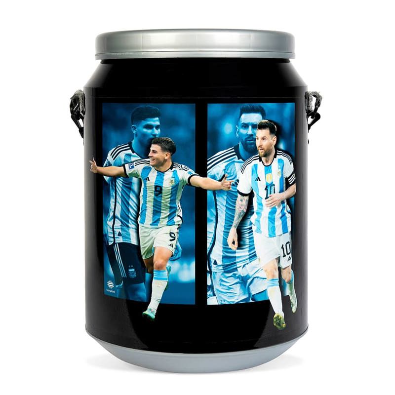 Conservadora Lata Grande Y Mediana - Tight Fitting AFA Messi Blanca y ...