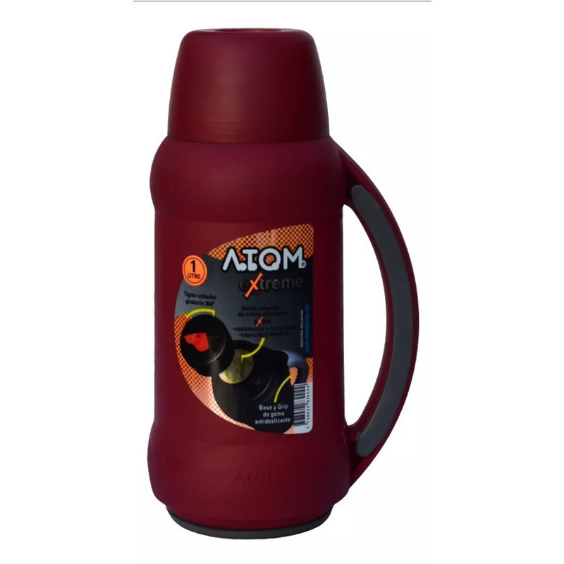 Termo Atom Extreme 1L - Bordo - ATOM CAMPING - Megatone