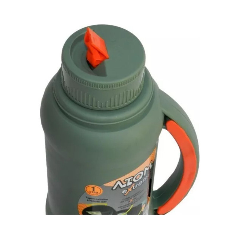 Termo Atom Extreme 1L - Verde Seco - ATOM CAMPING - Megatone