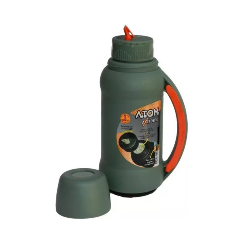 Termo Atom Extreme 1L - Verde Seco - ATOM CAMPING - Megatone