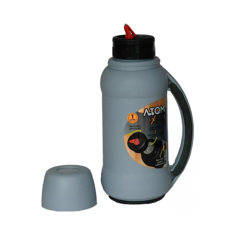 Termo Atom Extreme 1L - Gris Claro - ATOM JARRAS, TERMOS Y ACCESORIOS - Megatone