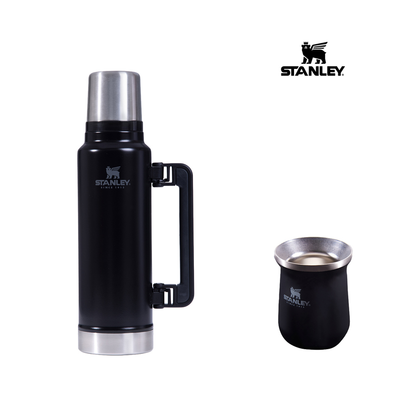 Combo Termo Stanley Clasico 1.4LTs + Mate 236ML Negro - STANLEY CAMPING - Megatone