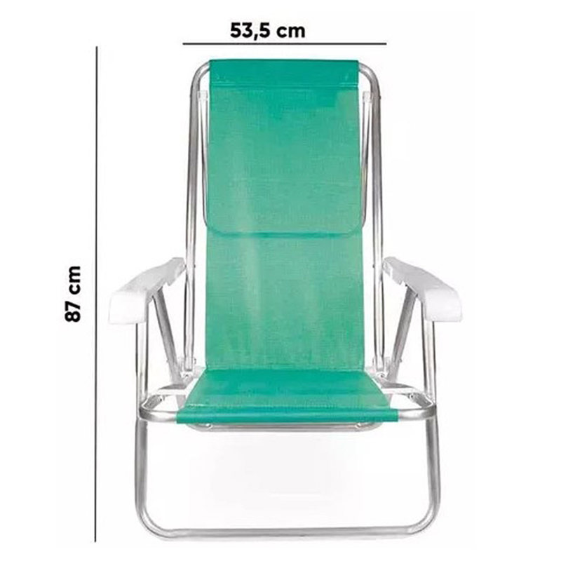 SILLA REPOSERA RECLINABLE COLOR VERDE MOR 002271 - MOR CAMPING - Megatone
