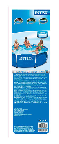 Pileta Estructural Redonda Intex Metal Frame 305x76cm 28200 - INTEX ...
