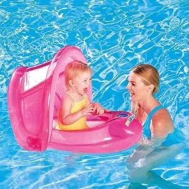 Bote Bebe Filtro Uv Silla Salvavida Techo Inflable Pileta - BESTWAY ...