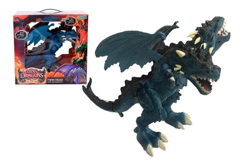 Dragon Twin Head Con Movimiento Ditoys 2123 Dragon 2 Cabezas - DITOYS ...