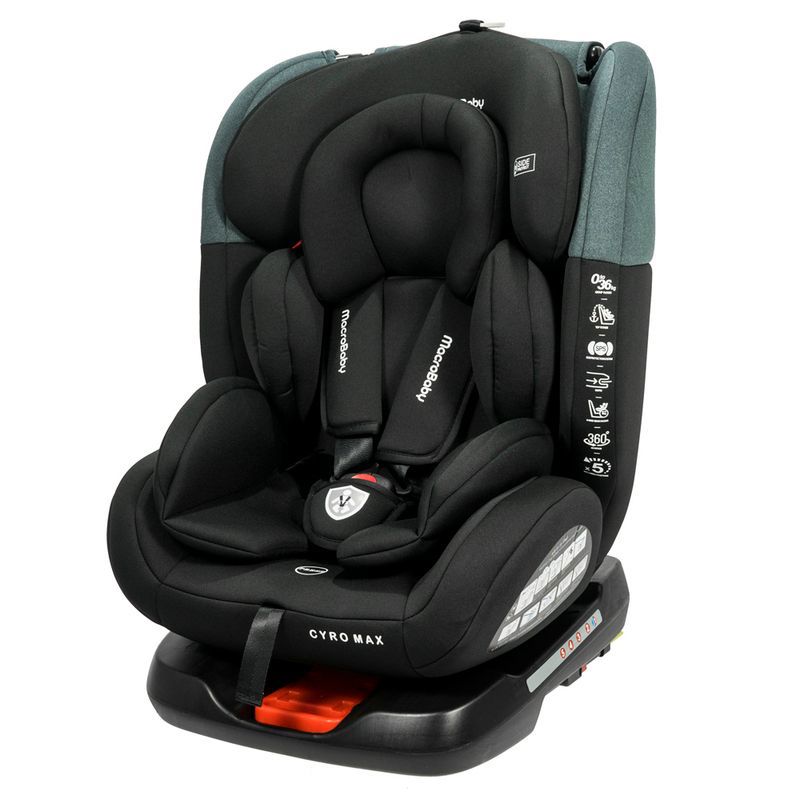 Butaca Para Auto Cyro Max Gira 360º Gris Oscuro - MACROBABY SILLAS ...