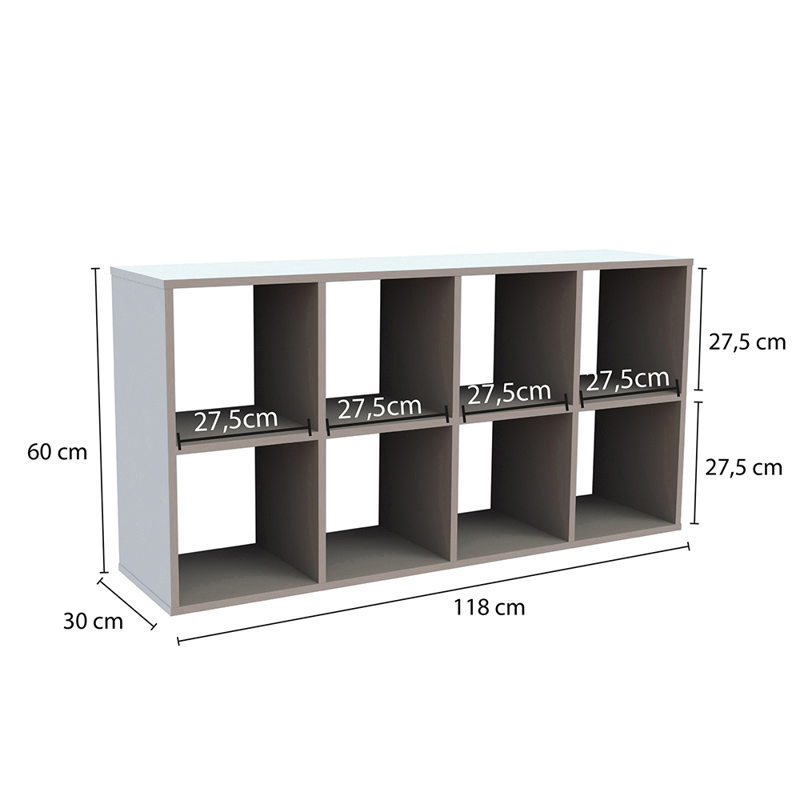 Estanteria Cubo 6 Espacios Blanco Paraiso - CENTRO ESTANT MODULARES ...