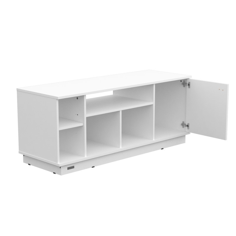 RACK TV DAKAR BLANCO - MOSCONI MESAS DE TV AUDIO COMPUTACION - Megatone