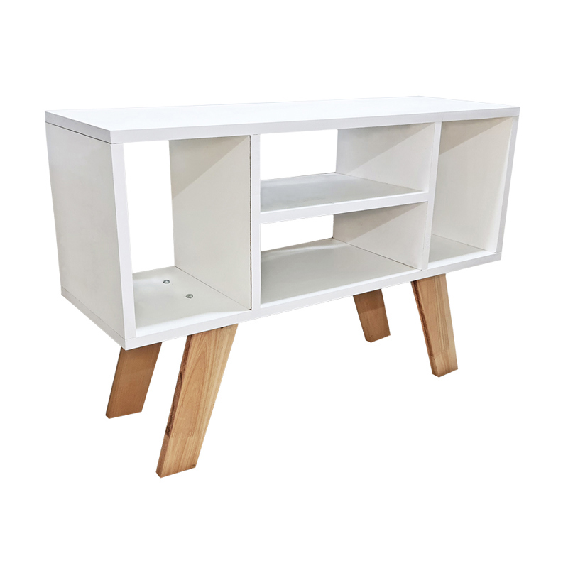 Mesa Rack de TV Escandinava en Melamina 42 Pulgadas - MJ MADERAS MESAS ...