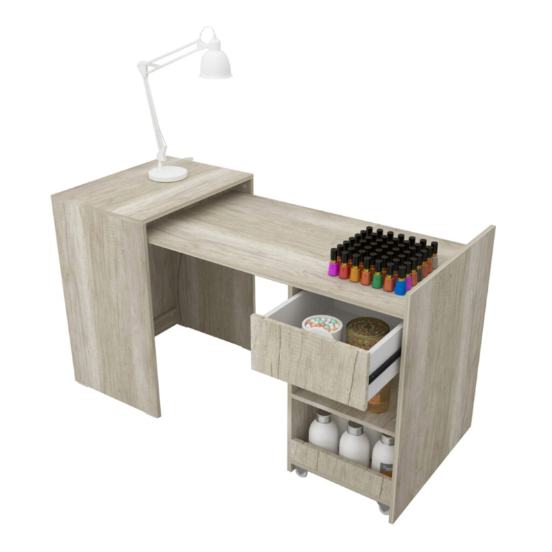 Escritorio Juvenil Moderno Oficina Madera Melamina Con Cajón - MAKOM ...