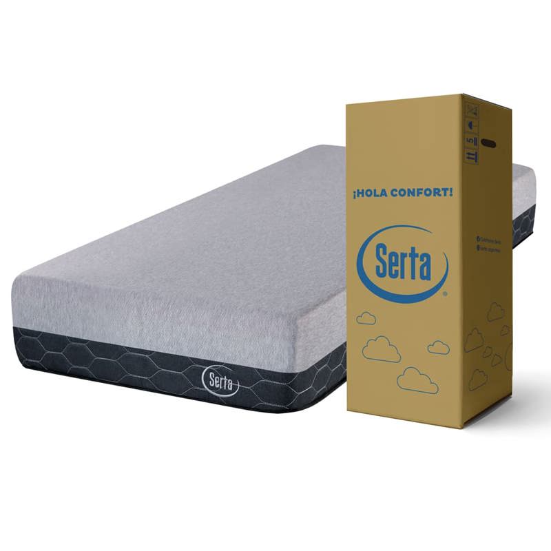 Colchón en Caja 1 Plaza Serta Kennett 90x190x22 - SERTA COLCHONES 1 P ...
