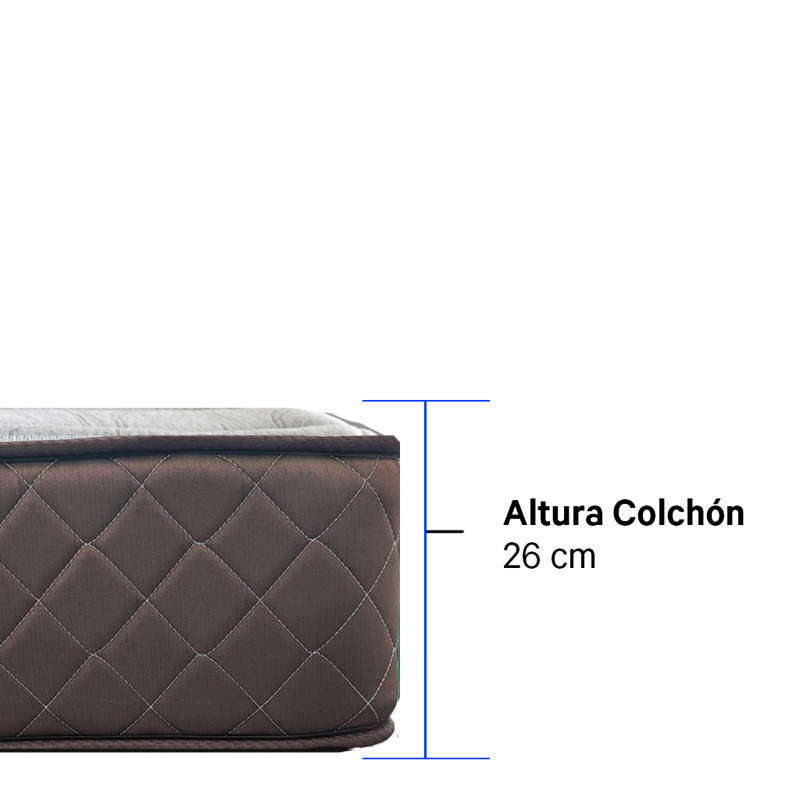 Colchón Paradise Espuma alta densidad -King 200x200x26 - KAVANAG ...