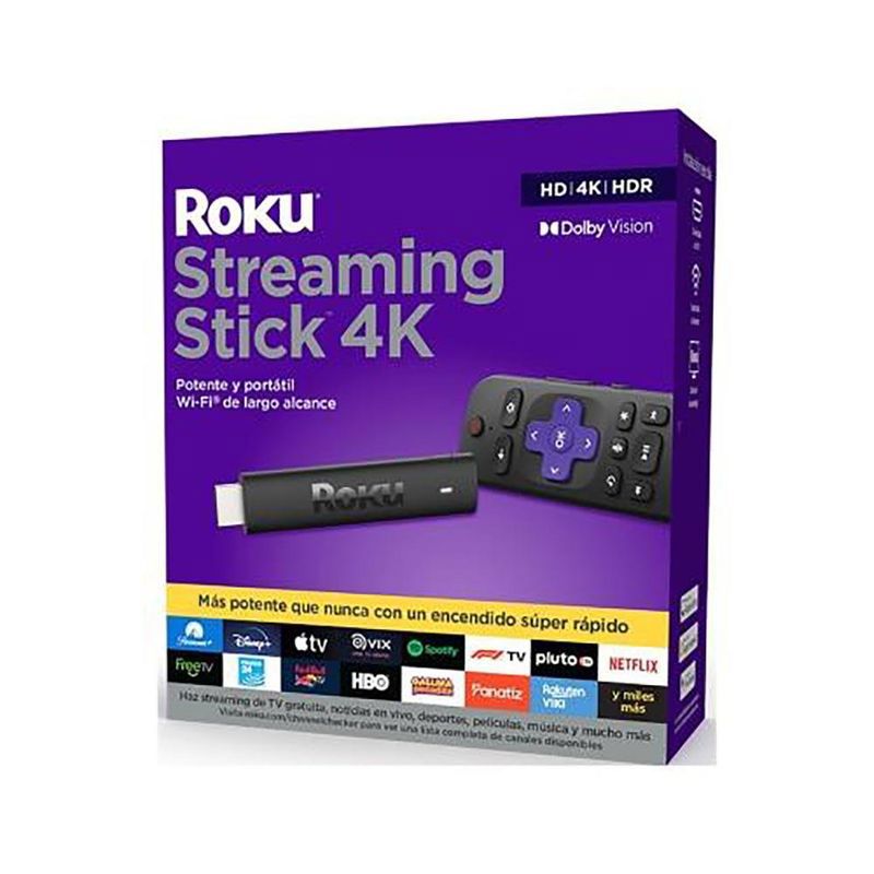 ROKU STREAMING STICK 3820MX 4K HD HDR DOLBY VISION NETFLIX YOUTUBE HDMI ...