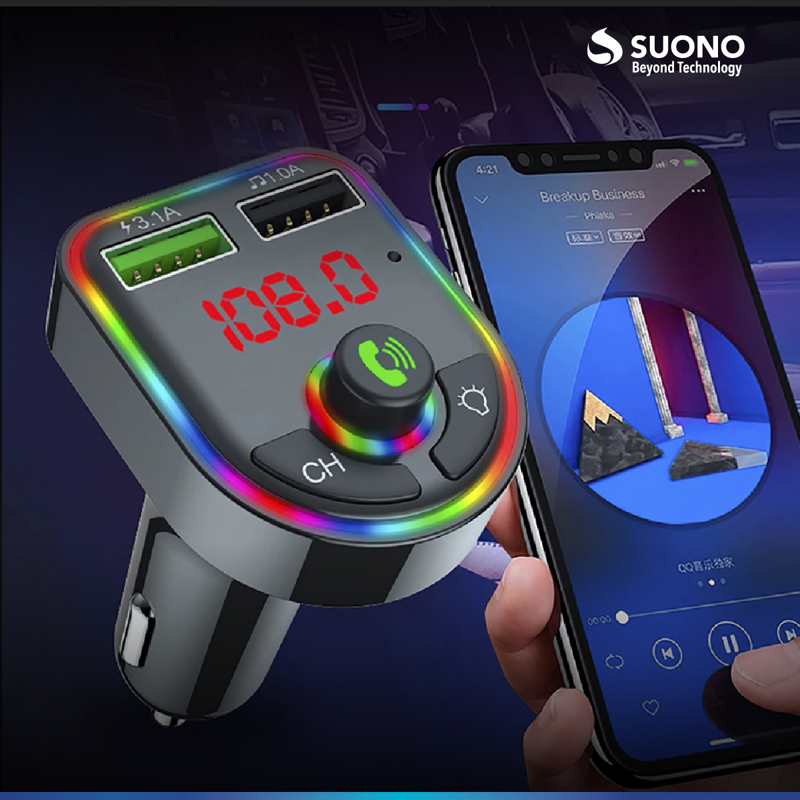 Transmisor Fm Cargador Para Auto Reproductor Mp3 - SUONO CTROL REMOTO ...