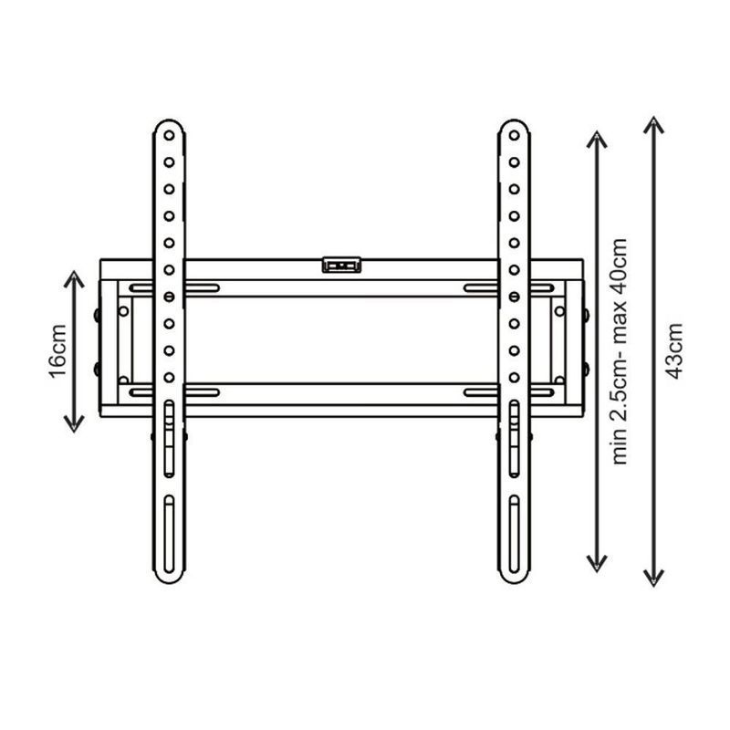 Soporte Tv Fijo Con Inclinación 32 40 42 50 60 65 Pulgadas - NAKAN ...