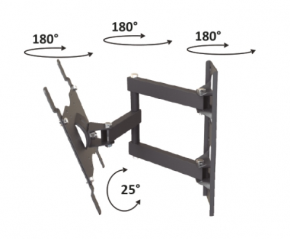 Soporte TV Extensible Nakan SPL575e de 10" a 43" Hasta 20 Kg - NAKAN ...