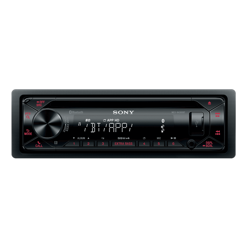 Stereo Auto Sony Cd Bluetooth Usb Aux 55wx4 Mex-n4300bt - SONY ...