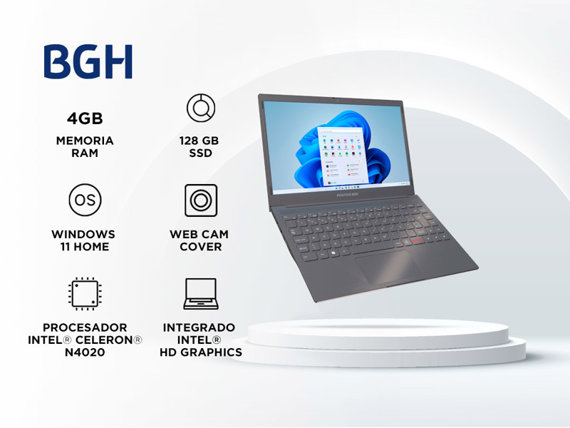 Notebook Positivo BGH Intel Celeron AT520LN 4GB RAM 128GB SSD Windows 11 Home - BGH NOTEBOOK ...