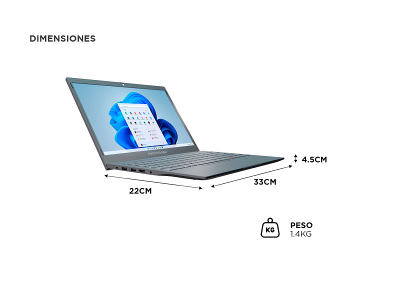Notebook Positivo BGH Intel Celeron AT520LN 4GB RAM 128GB SSD Windows ...