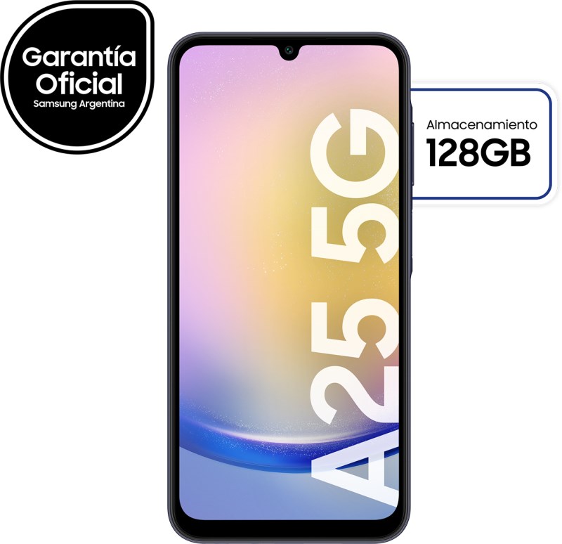 Celular Liberado SAMSUNG A25 Negro 128 GB - SAMSUNG CELULARES LIBERADOS - Megatone
