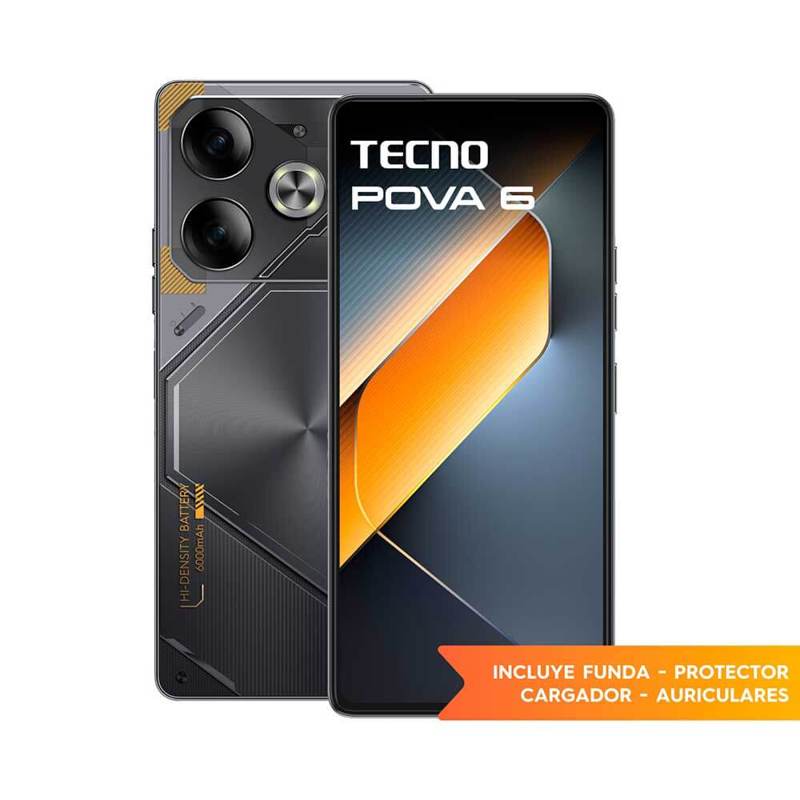 Celular Tecno Pova 6 Gamer 12/256gb Meteorite Grey - TECNO CELULARES LIBERADOS - Megatone
