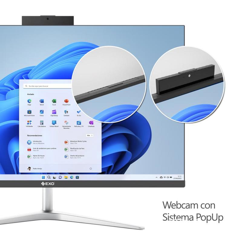 All In One Exo Intel I5 12va Gen 23,8 8GB SSD 480GB Style X6-S5285 W11 ...