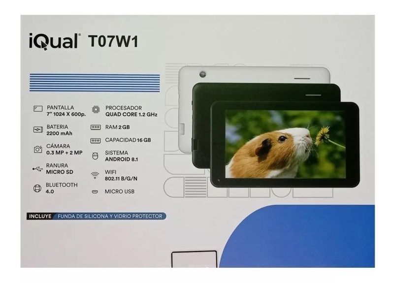 Tablet Pc 7 Pulgadas Iqual T07w1 2gb Ram Quad Core 16gb Bt - IQUAL ...