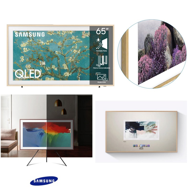 Smart tv 65" Samsung 4k The Frame UHD QLED Beige - SAMSUNG TV LED 26 a ...