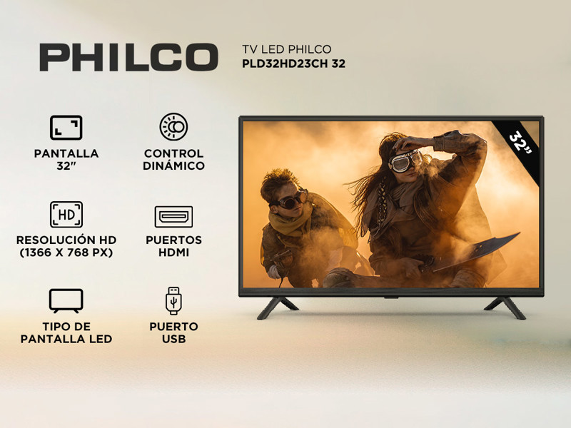 TV LED Philco PLD32HD23CH 32 - PHILCO TV LED 26 a 32P - Megatone