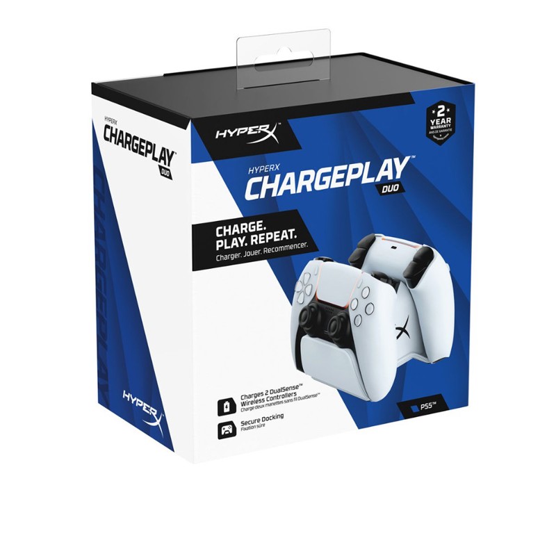 Base Cargadora PS5 HyperX Chargeplay Duo White - HYPERX JOYSTICKS Y ...