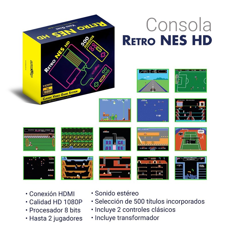 Consola Level Up Retro Nes HDMI - LEVEL UP CONSOLAS - Megatone