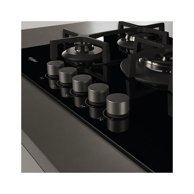 Anafe Whirpool A Gas Vidrio templado 73cm GOA7523NBAG - WHIRLPOOL ...