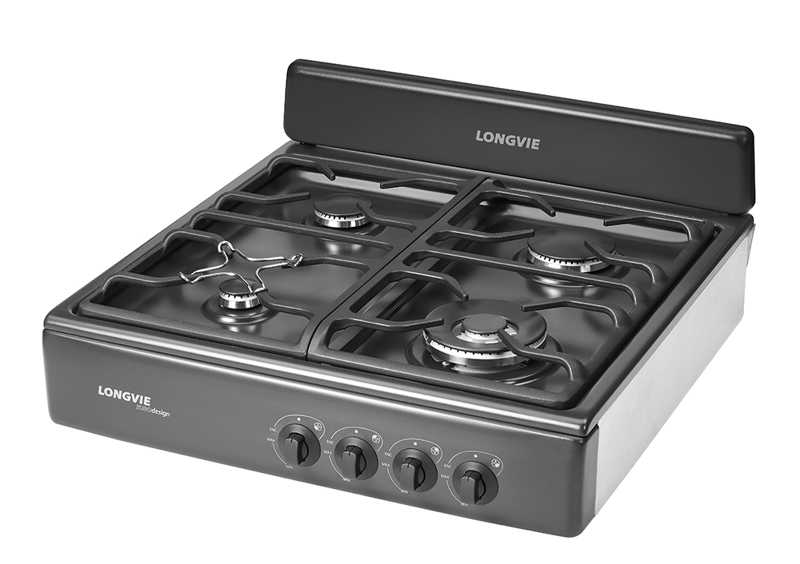 Anafe A Gas Longvie A16601G Grafito Encendido Una Mano - LONGVIE ANAFES - Megatone