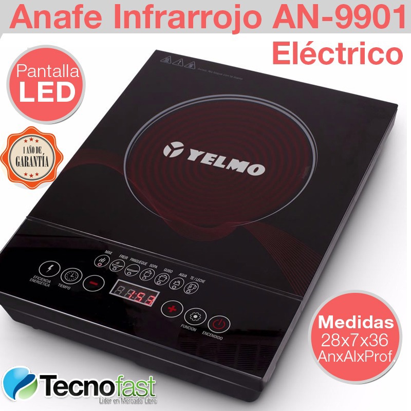 Anafe Electrico Vitoceramico Yelmo An9901 Infrarojo Hornalla - YELMO ...